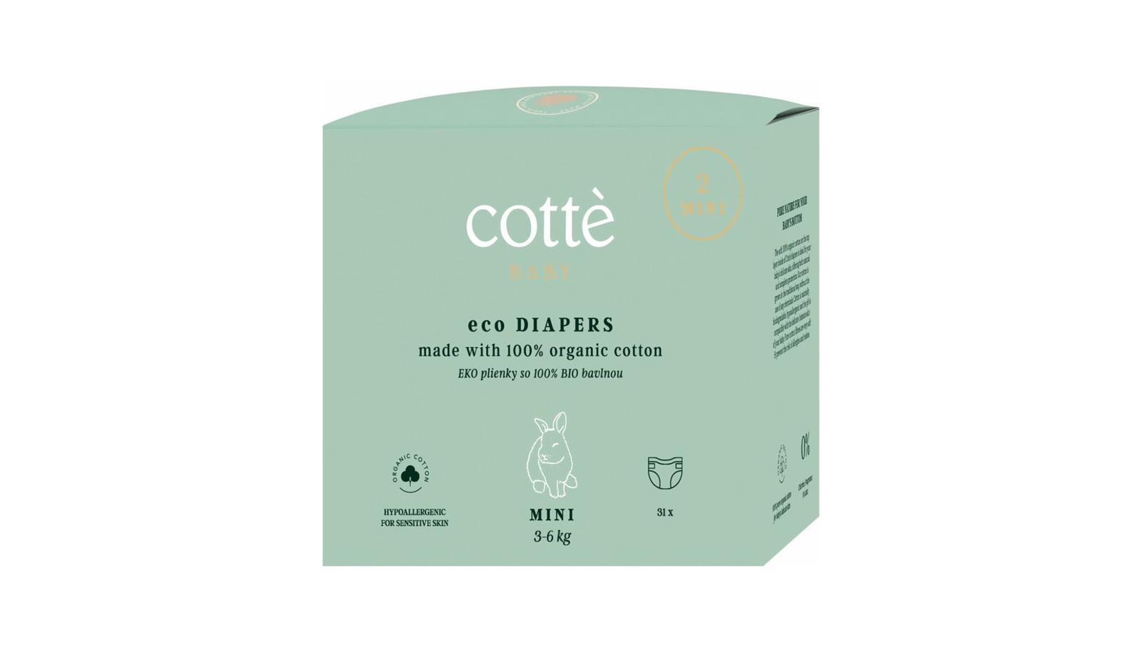 Recenzia plienok Cotté Baby Mini - Modrý koník