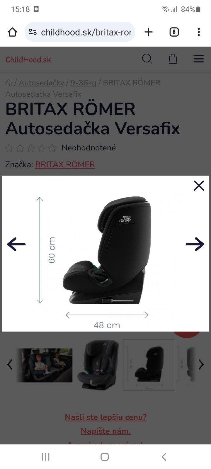 Britax Römer Versafix - poloha dieťaťa v autosedačke - Modrý koník
