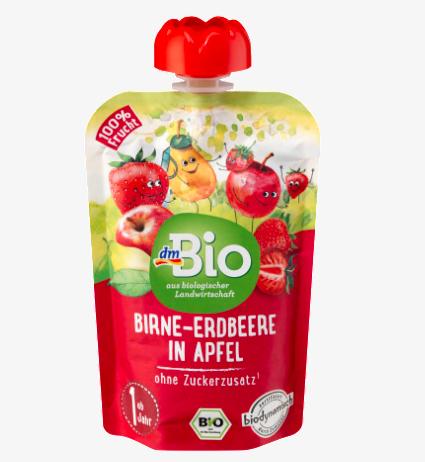 Recenzie dmBio kapsičky hruška-jahoda v jablkách - Kde kúpiť - Modrý koník