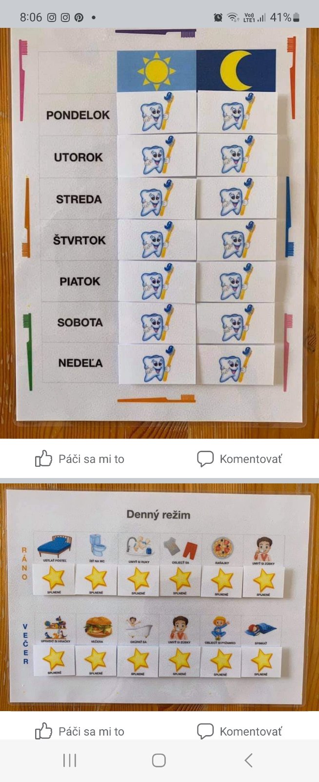 Motivačné karty pre deti - Modrý koník