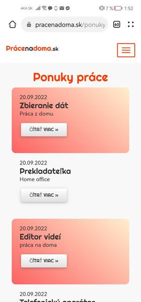 Skúsenosti so stránkou práca na doma - Modrý koník