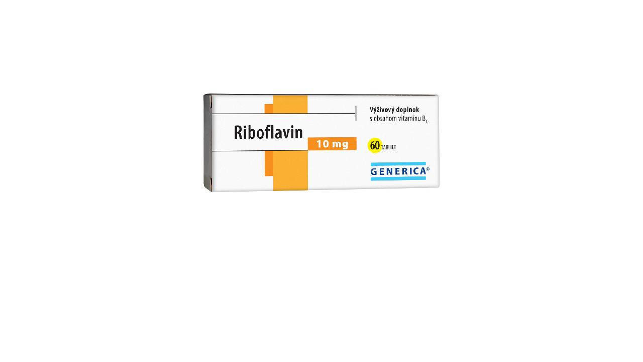 Recenzie lieku Generica Riboflavin 10 mg - Modrý koník